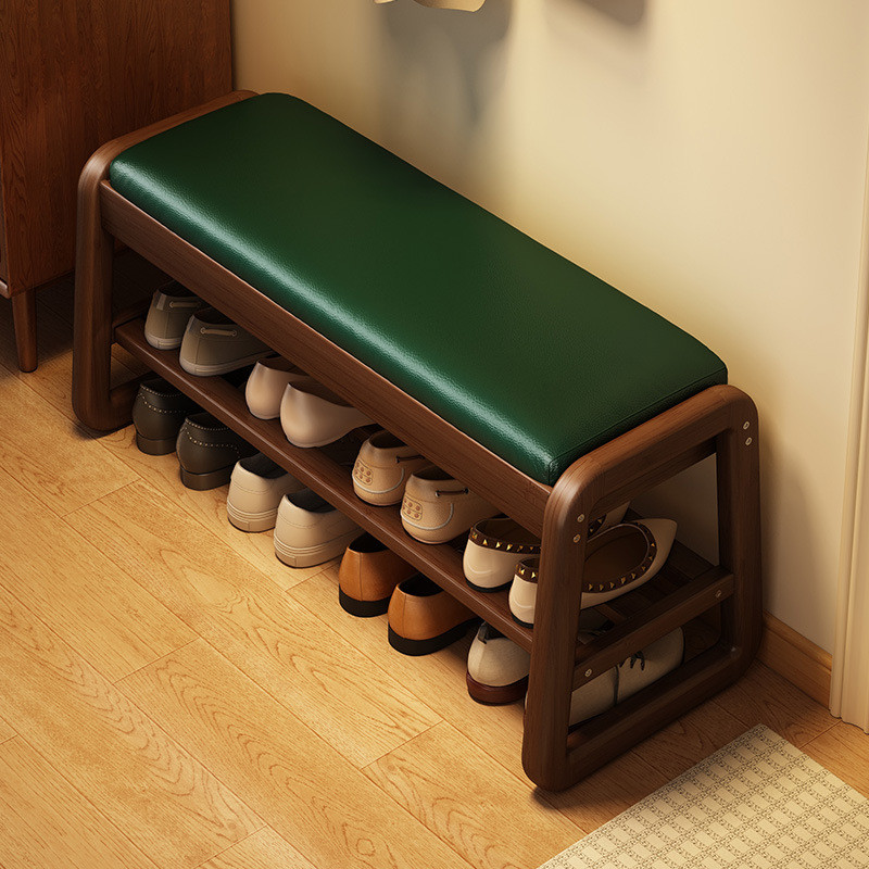 Solid Wood Shoe Changing Bench for Home Entrance, Shoe Bench for ...