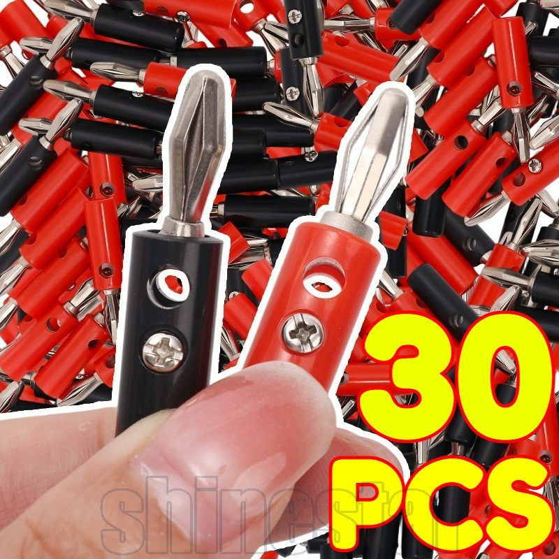 10/20/30Pcs 4mm Quick Wiring Banana Plug - for Speaker, Amplifier ...