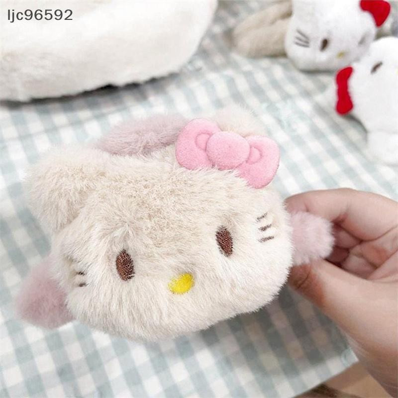 Sanrio Cute Hello Kitty Plush Shark Clip Anime Figure Sweet Girl Hair ...