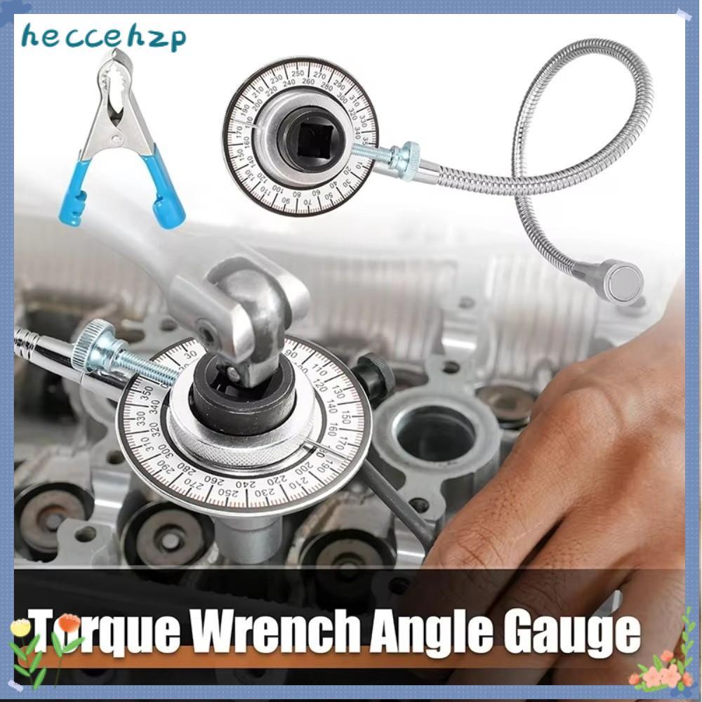 HECCEHZP Torque Angle Gauge, Adjustable 360 Degrees Torque Wrench ...
