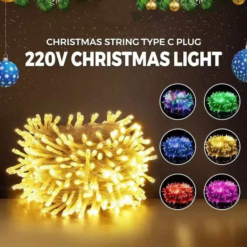 【JAY】10M 100 LED Christmas Lights String Light With End Connector Plug ...