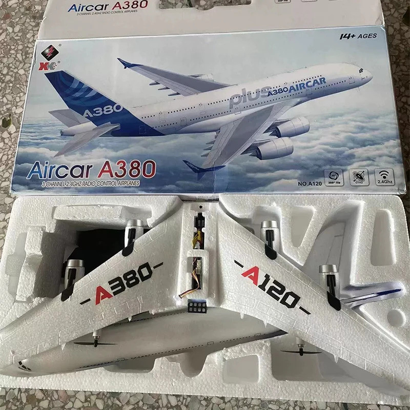 Stock Rc Aircraft 2.4g 3-channels Remote Control A380 Aviation Model ...