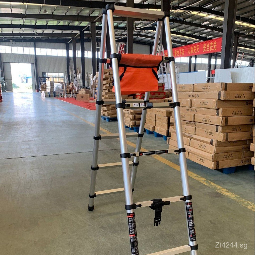 Foldable Walking Ladder Aluminum Alloy Household Engineering Telescopic ...