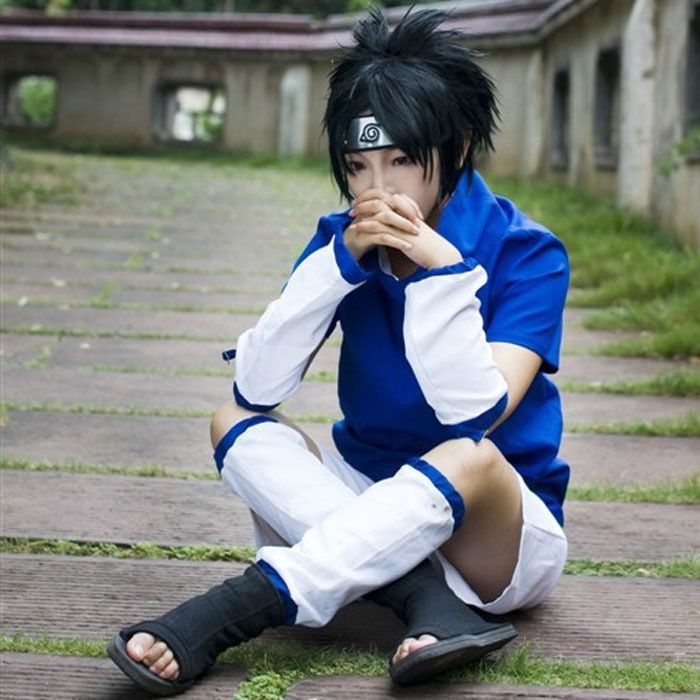 Genuine Naruto Uchiha Sasuke COS Suit Generation cosplay Teenager Suit ...