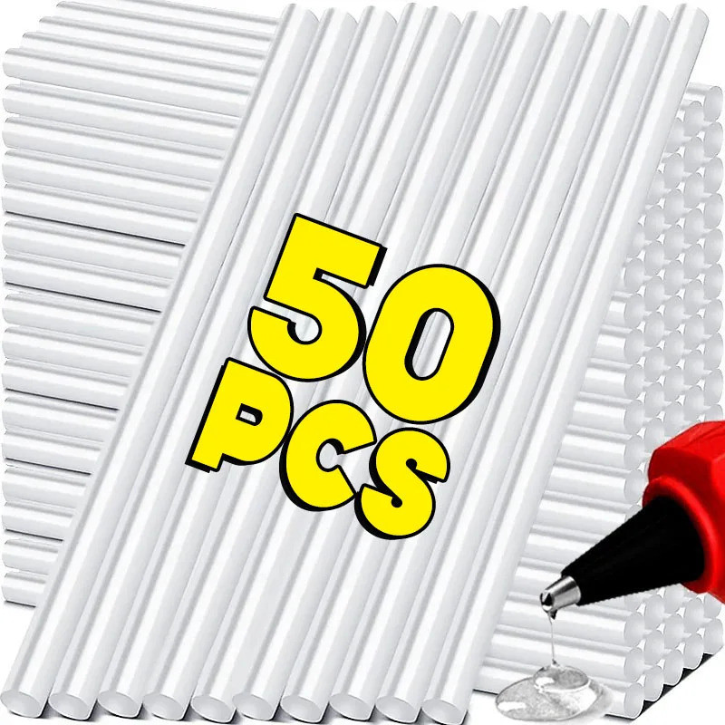 10、20、30、50PCS Strong Adhesive Transparent Hot Melt Glue Sticks for ...