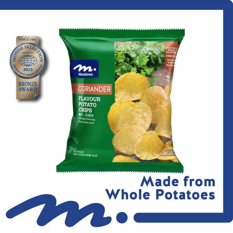Meadows Coriander Potato Chips 60g | Shopee Singapore