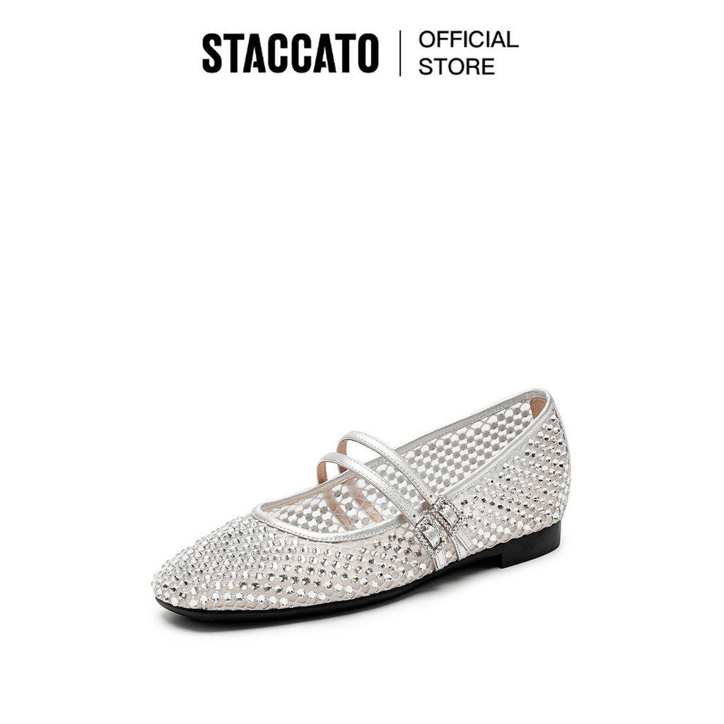Staccato Embellished Ballet Flats - Lt Silver (EPQ16-SIL) | Shopee ...