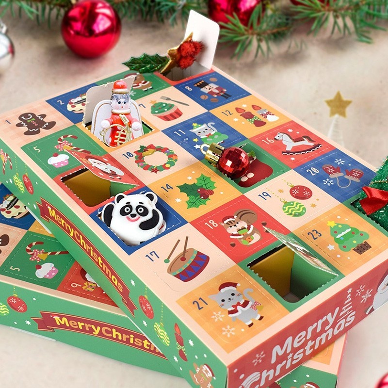 Christmas Blind Box Xmas Surprise Gift Box Toys 12/24 Grid Random ...