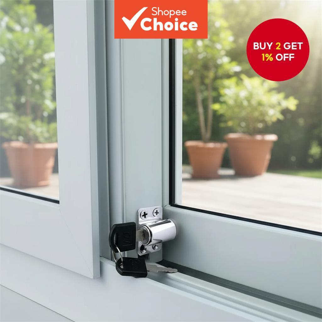 Sliding Window Patio Door Lock Kit with Screw Key for Baby Child Safety ...