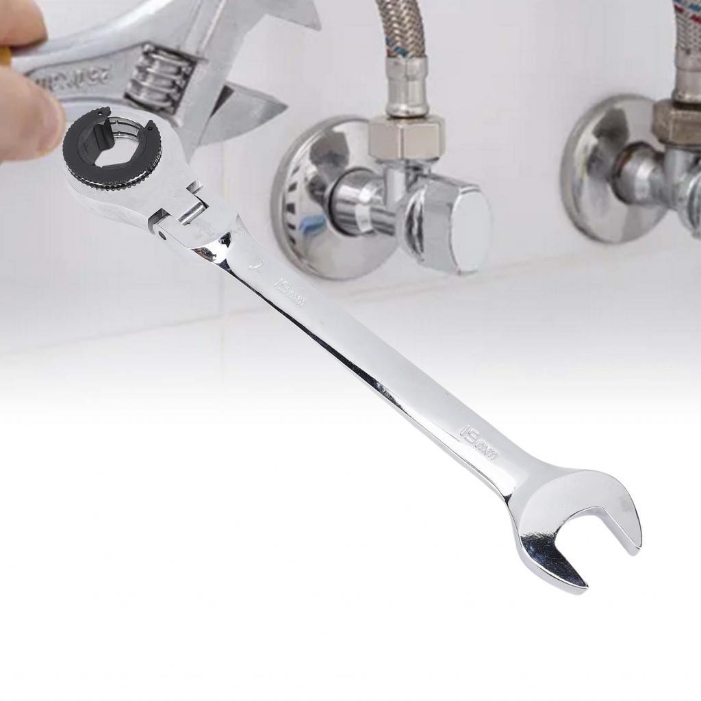 Ratcheting Wrench 72 Tooth 19mm Practical 180 Degree Adjustable Tubing ...