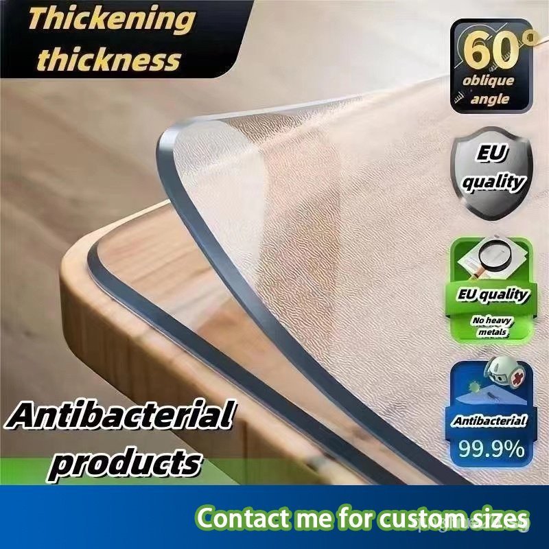 Table Mat Plastic Sheet Clear Table Top Film Transparent Table Plastic ...