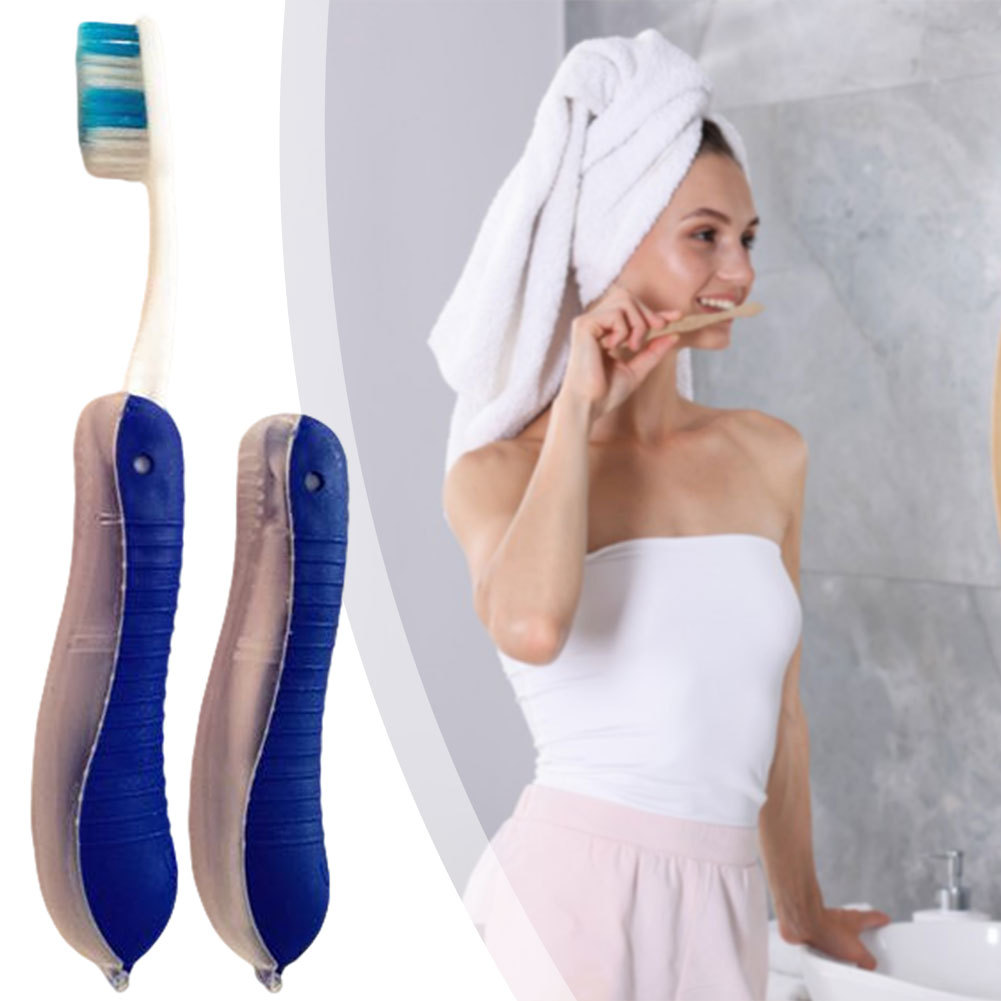 Compact Hygienic Collapsible Toothbrush Outdoor Reusable Travel ...