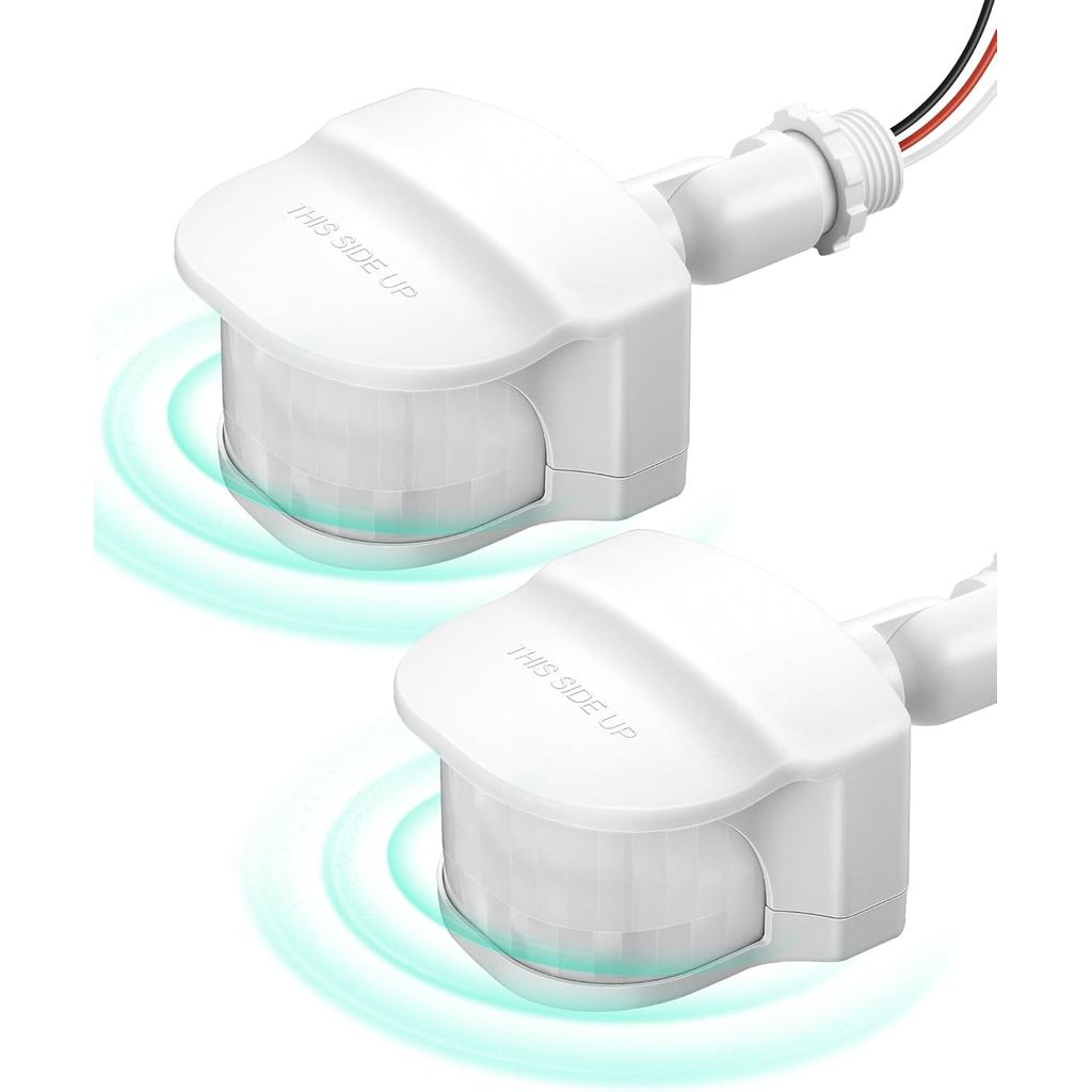 EDISHINE 2 Pack 240° Motion Sensor, Replacement Motion Detector for ...