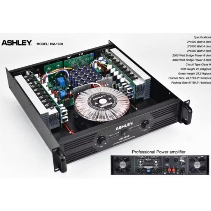 Power Ashley HM 1000 Original Amplifier Class H HM1000 | Shopee Singapore