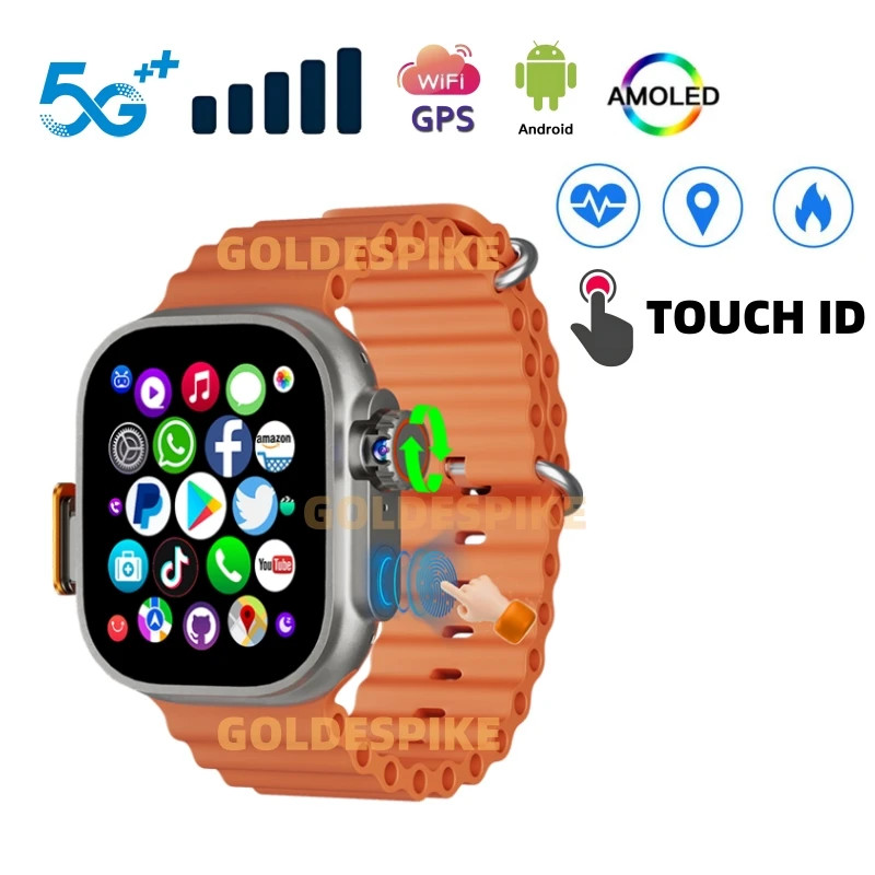 DW100 PRO SmartWatch 4G/5G Android OS GPS 2.2inch AMOLED Smart Watch ...
