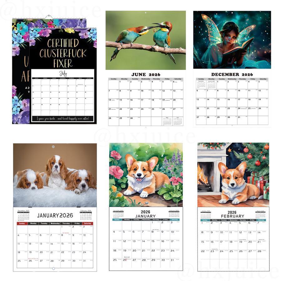 Funny Calendar 2025/2026 12 Months Planner Wall Square Calendar 2025 ...