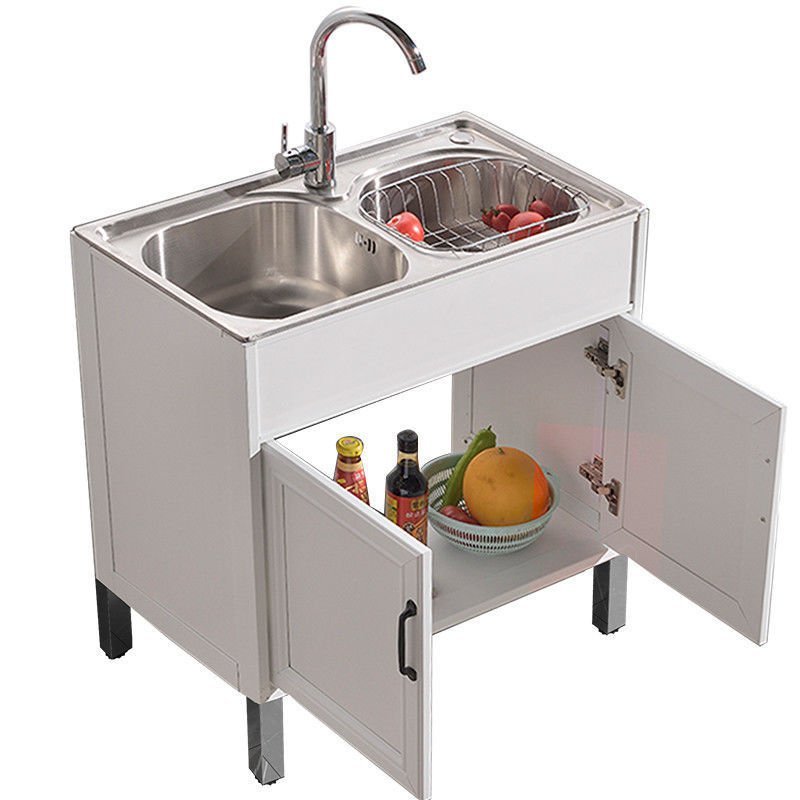 Kitchen Stainless Steel Sink Single and Double Bowl Vegetable Washing ...