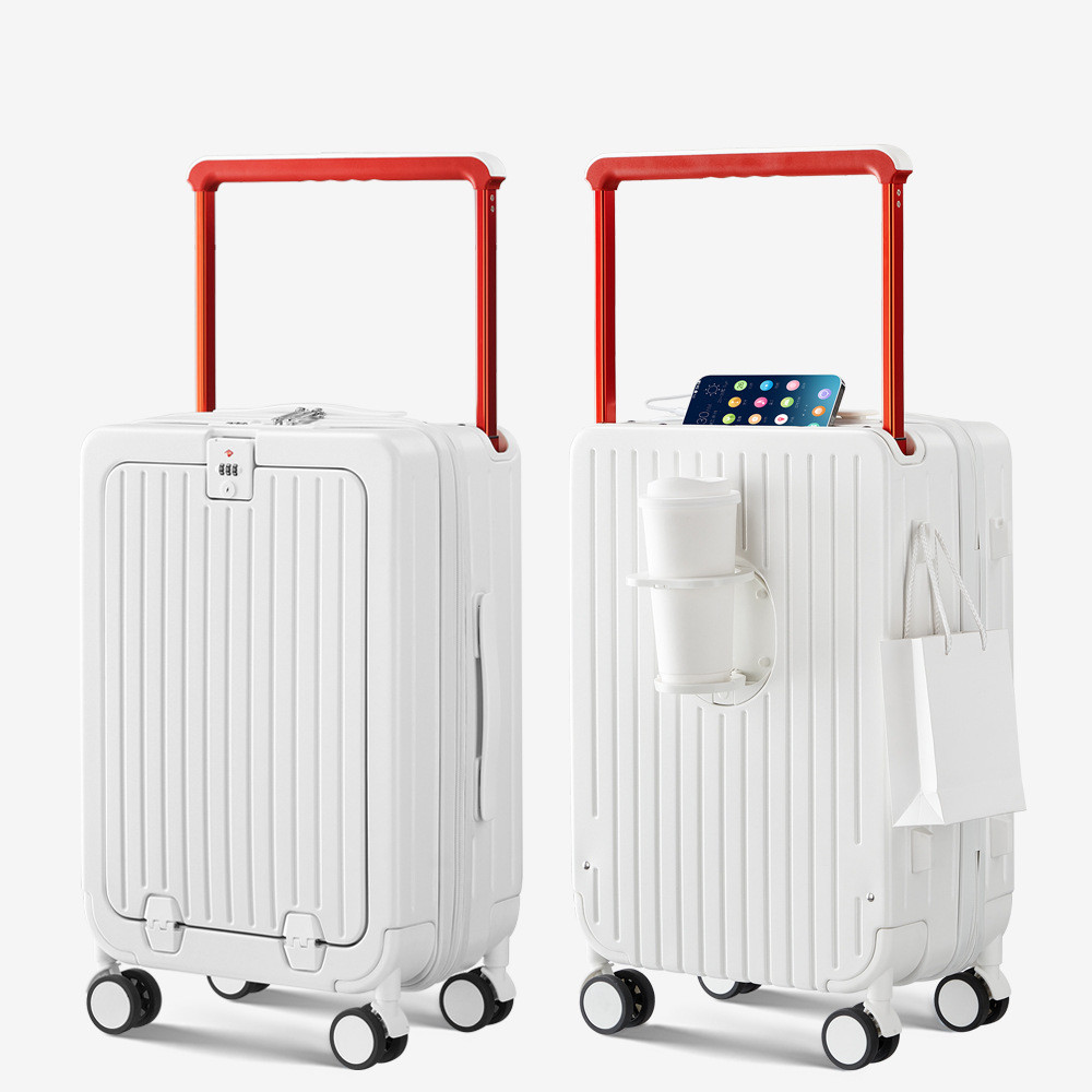 Multifunctional One-Key Front Opening Luggage201-inch boarding suitcase ...