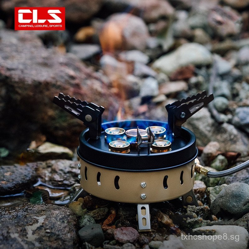 Outdoor Camping Portable Stove Head Picnic Gas Stove High Power Five ...