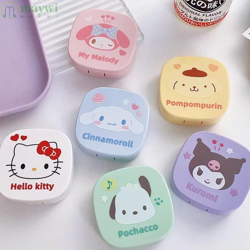 MAYWI Contact Lens , Hello Kitty Cinnamoroll Kuromi Portable Travel ...
