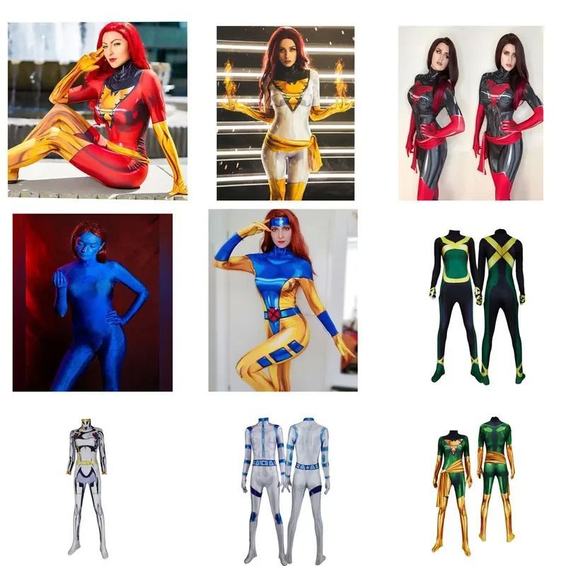 Halloween X-Men Cosplay Costumes - Dark Phoenix Jean Grey, Rogue, Kitty ...