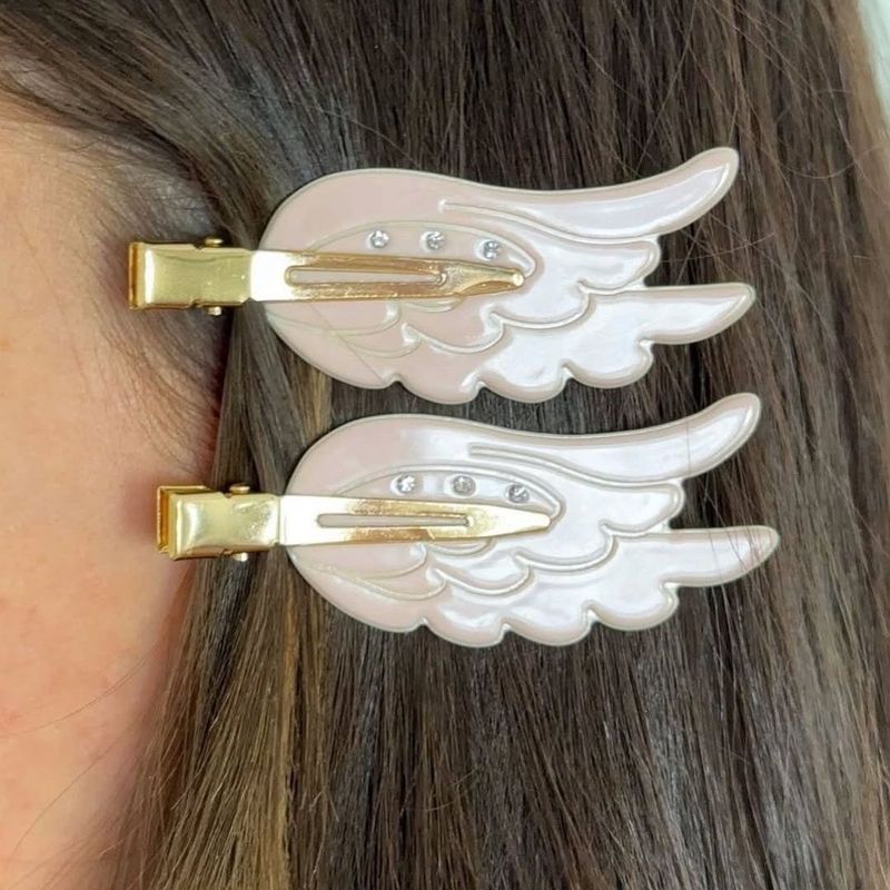 Ready Stock!Emijay Same Style Cute White Angel Girl Hairpin Wing ...