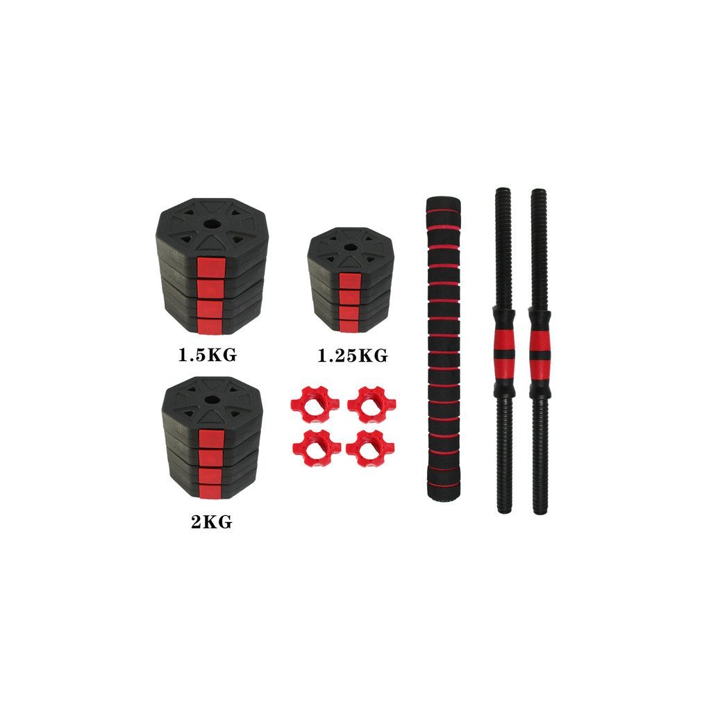 Octagonal Cement Dumbbell Sand Filled Adjustable Rubber Coated ...