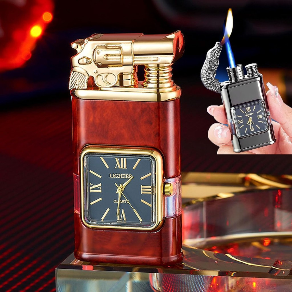 Wind-Proof Lighter Vintage Watch Bezel Jet Flame,Jet Torch/Soft Flame ...