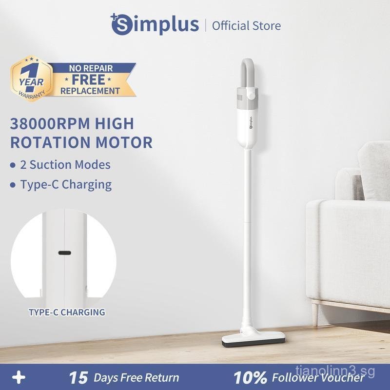 Simplus Cordless Vacuum Cleaner Strong Suction | Shopee Singapore