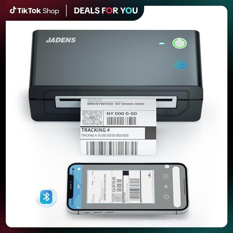 JADENS Shipping Label Printer, Wireless Thermal Label Printer ...