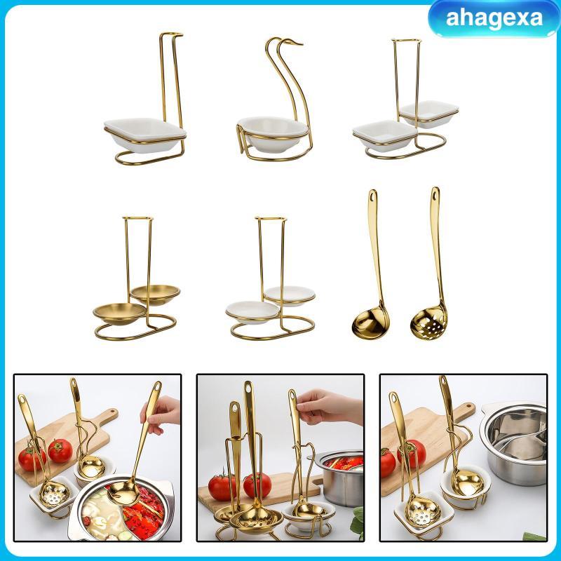 [Ahagexa] Standing Spoon Rest Standing Ladle Holder Portable Storage ...