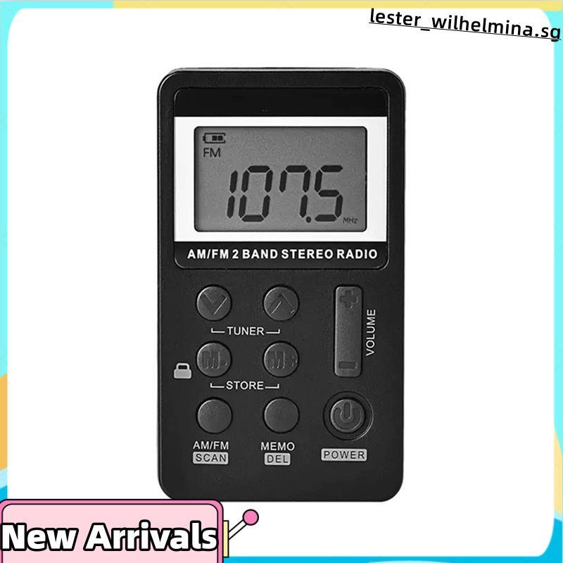 Mini Radio Portable AM/FM Dual Band Stereo Pocket Radio Receiver with ...