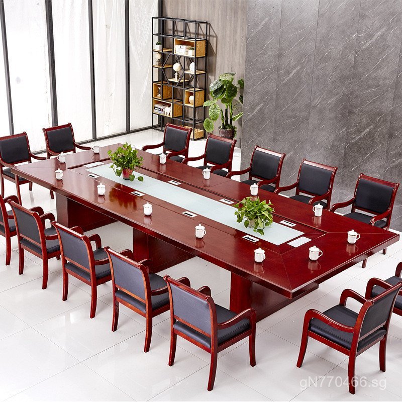 Conference Table MDF Paint Training Veneer Conference Table Modern ...
