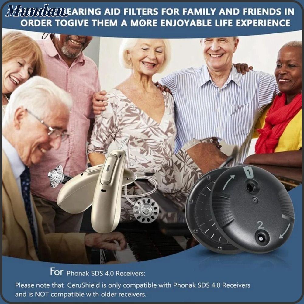 MUNDAN Hearing Aid Filters, Ear Protection Disk Filters Ear Wax Guard ...