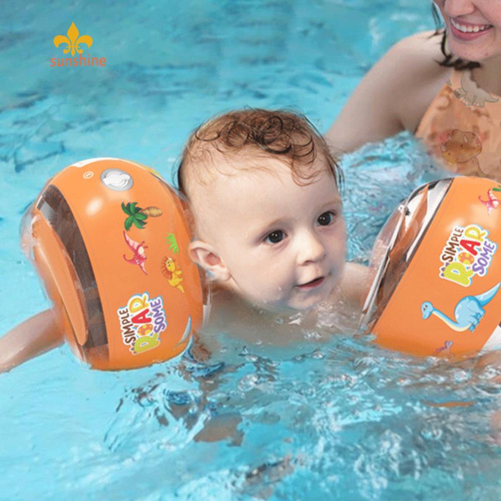 Inflatable Swimming Armbands PVC Thickened Arm Rings Pool Kid Arm ...