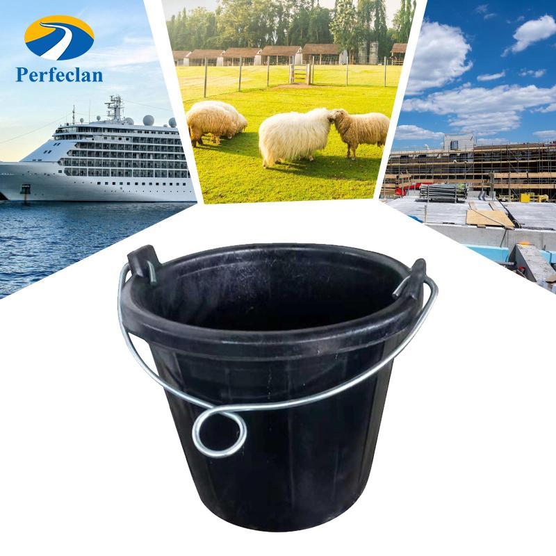 Perfeclan Rubber feed Bucket with Handle Water Bucket Portable ...