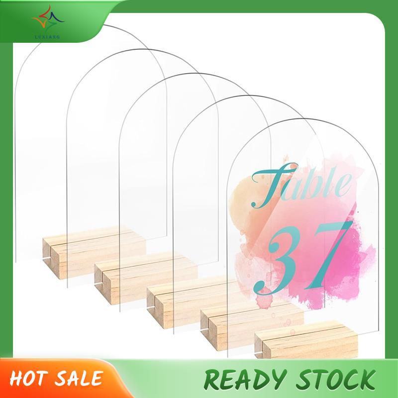 [luxiang.] Blank Clear Acrylic Arch Sign(5pcs), 5x7 Inch Round Acrylic ...