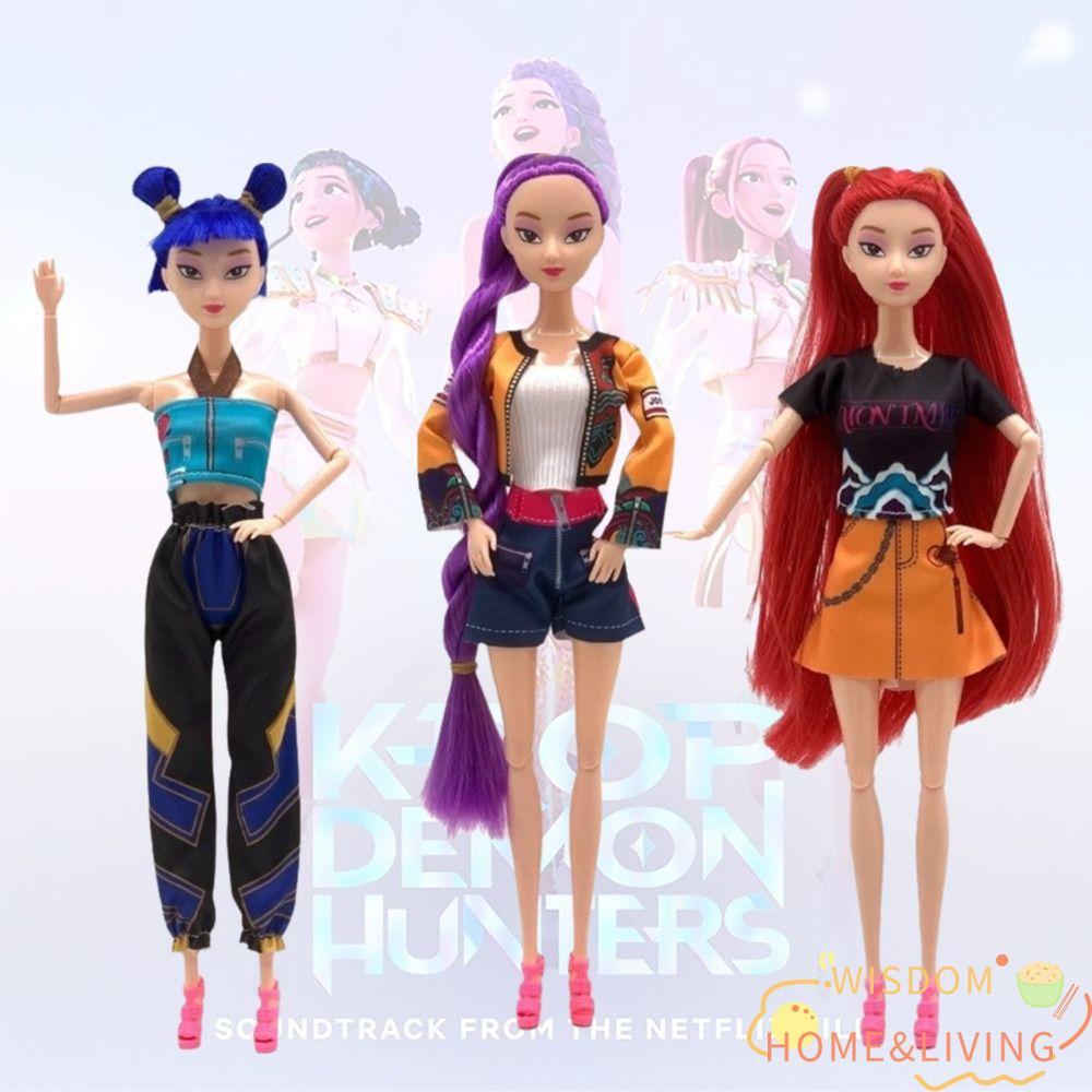 WISDOM Girls Group Doll, Huntrix Multi-Jointed Shapeshift KPOP Demon ...