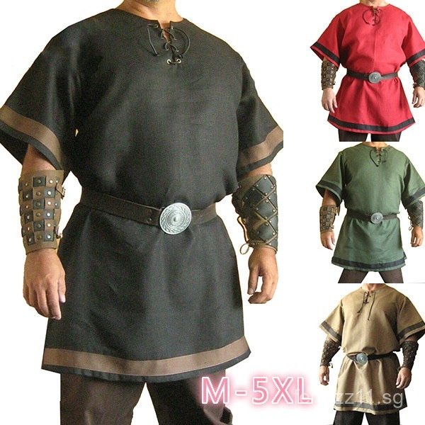 Armor Redefined LARP Medieval Norse Pirate Red Color Renaissance ...