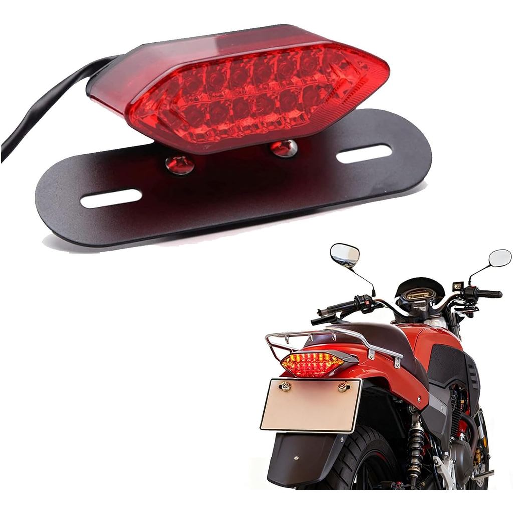Anki HappiGo 12V 16 LED Universal Motorcycle Integrated Brake Tail ...