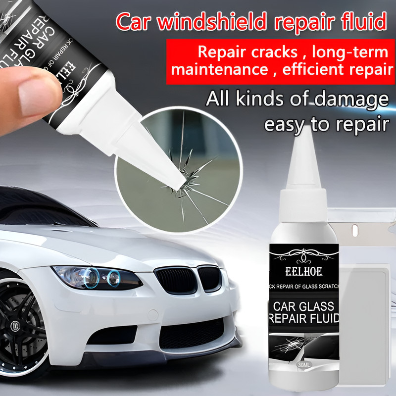 ️【Quick Fix】 ️EELHOE Windshield Crack Repair Kit/玻璃修复胶/Auto Glass ...