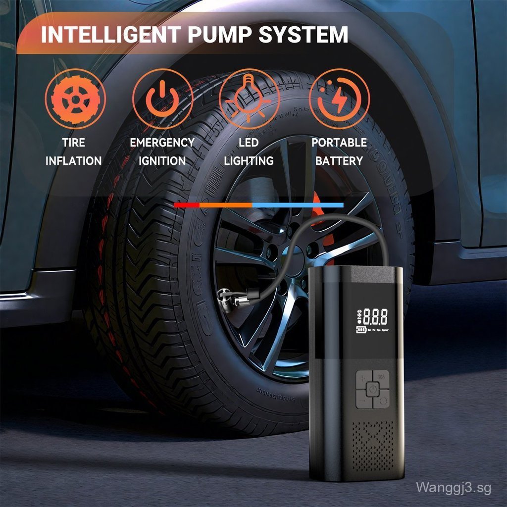 New Car Emergency Jump Starter Power Supply Car Air Pump All-in-One ...