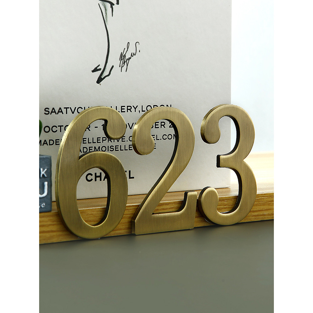 Hotel Residence Number Magnetic Solid Metal Unit Number Signage HDB ...