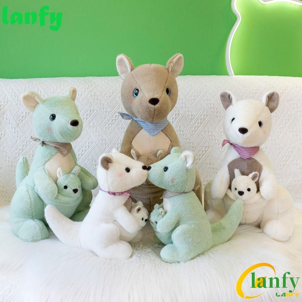 LANFY Mother and Son Kangaroos Plush Toy, PP Cotton Plush Australia ...