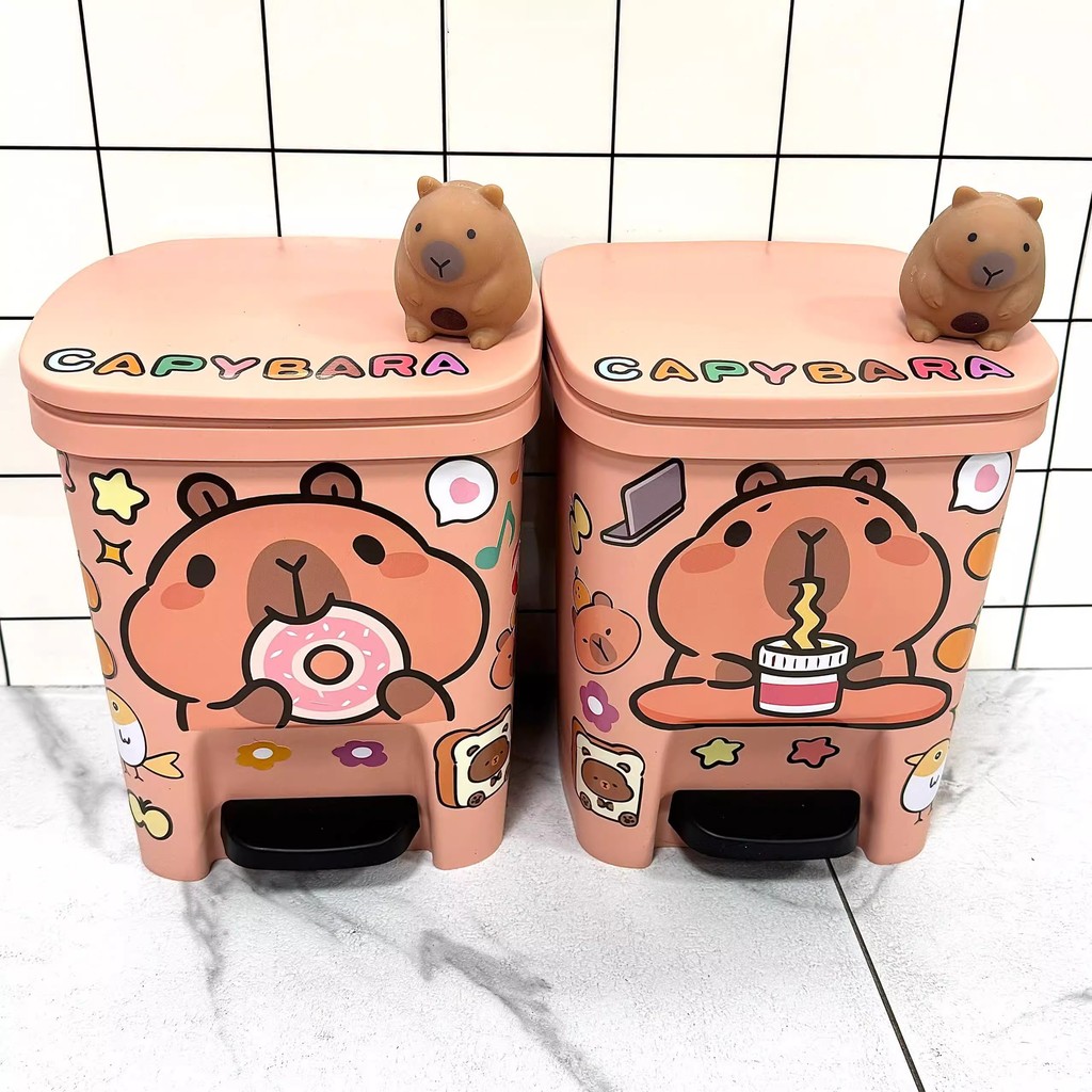taba squishy squishy toy Cute Kapibara Pinch Music Trash Can Household ...