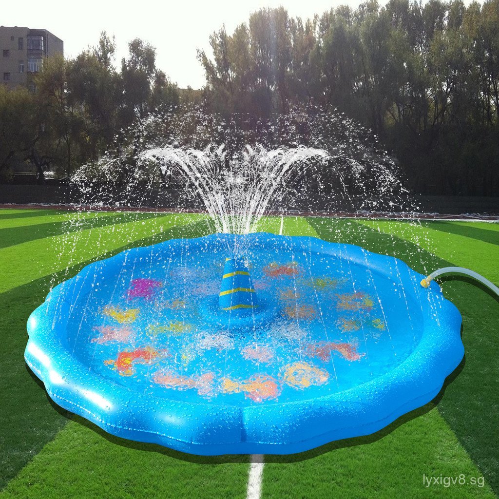 Spot Goods PVC Double Spray/Water Spray Mat Children's Outdoor Ring ...