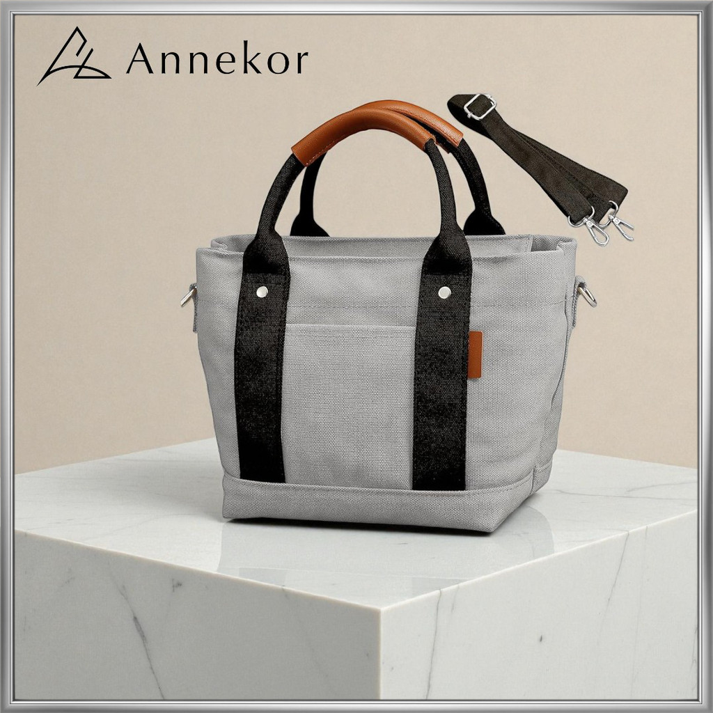 Encore Mini Tote Bag with Dividers High-End Leather Wrapped Handles ...