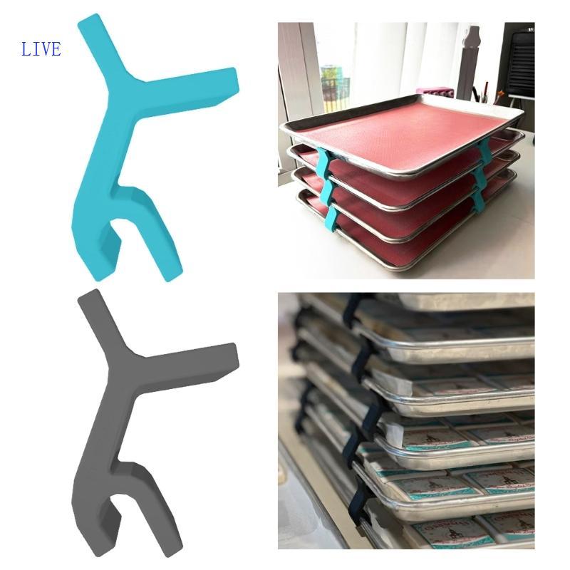 Best Baking Sheet Stacker Clip Set Baking Tray Stacker Tray Divider ...