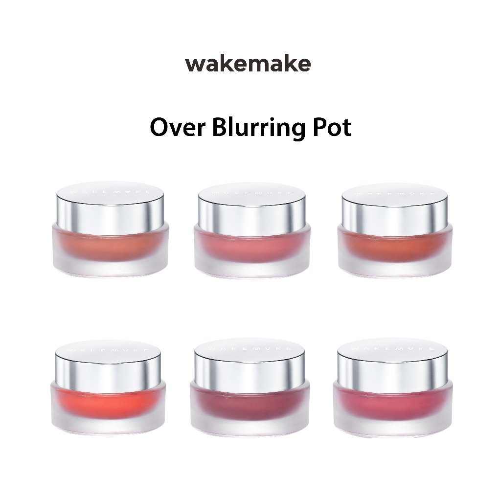 WAKEMAKE Over Blurring Pot Lips & Cheeks (10 colours) | Korean Lip ...