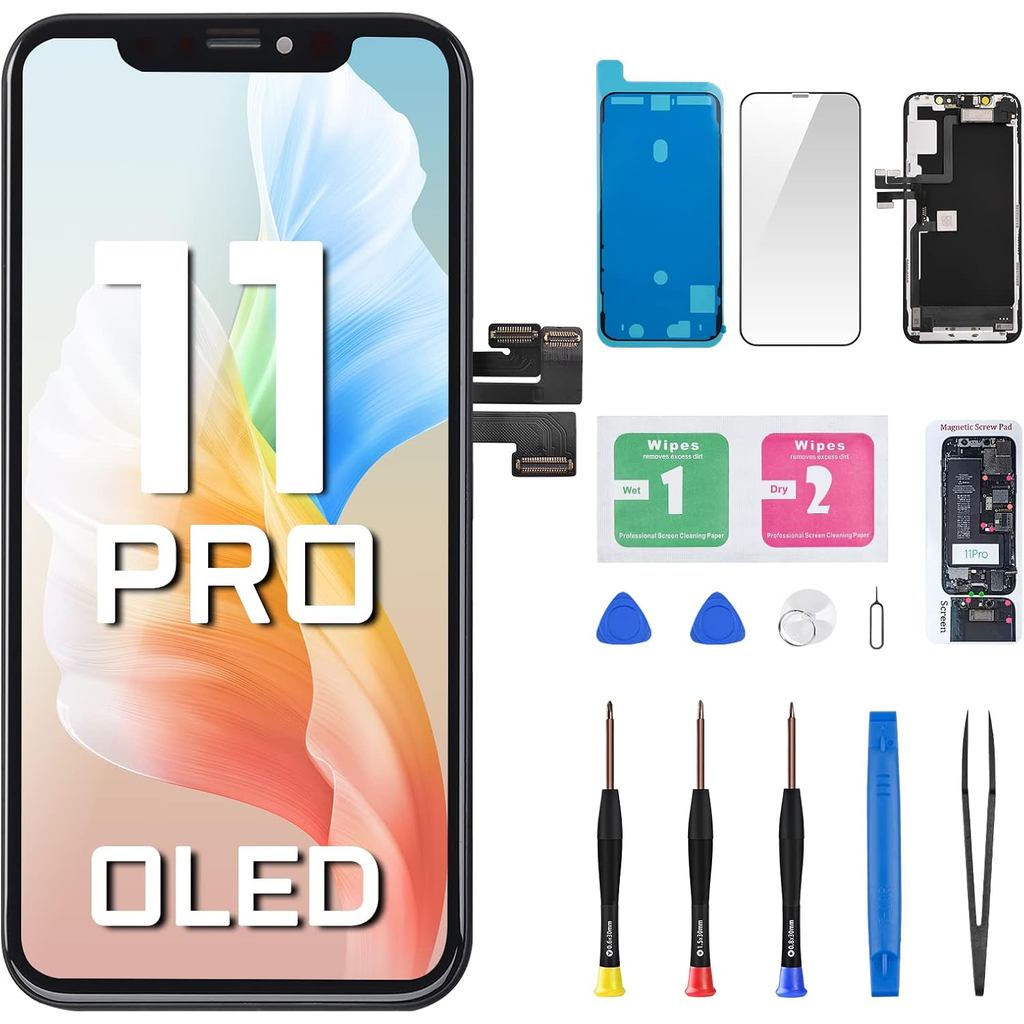 [OLED] for iPhone 11 PRO Screen Replacement 5.8" with Front Speaker ...